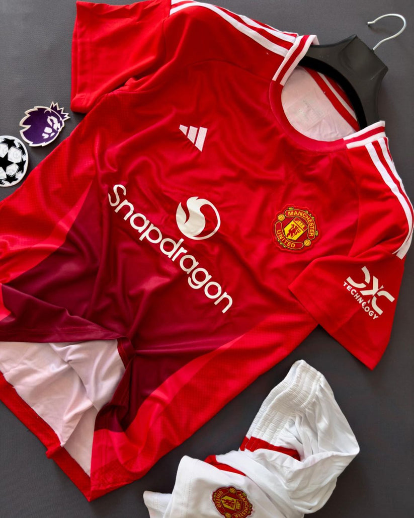 Manchester United 2024 Home Set (With Shorts) – Champions Kit